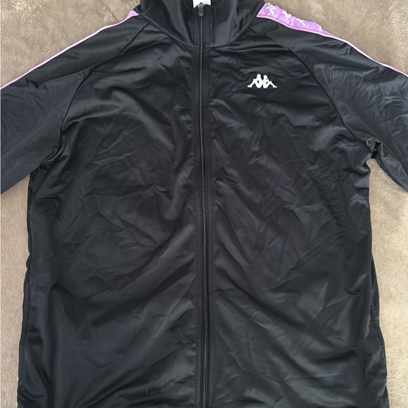 Kappa | Shirts | Kappa Black And Purple Track Jacket | Poshmark